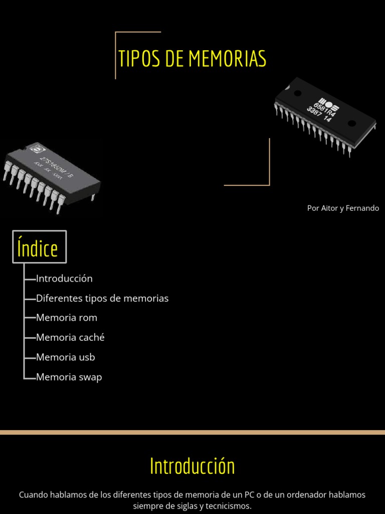 Tipos de Memoria en Informática | PDF | Almacenamiento de datos de la ...