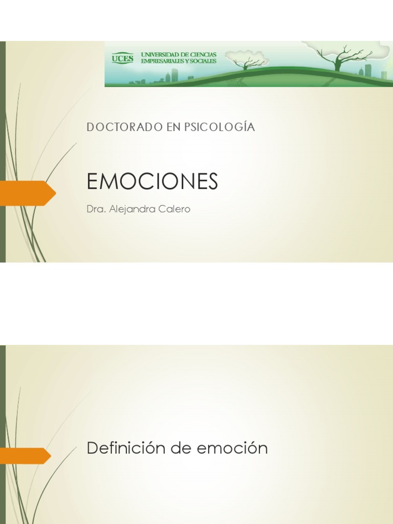 Emoción Pdf Las Emociones Inteligencia Emocional