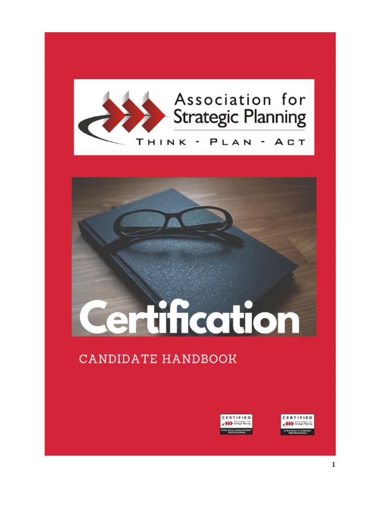 Asp Certification-Candidate | PDF | Strategic Management | Strategic ...