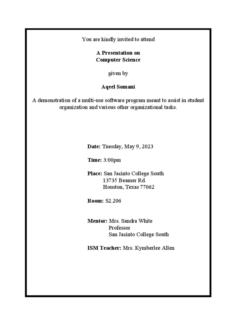 Invitation Template | PDF