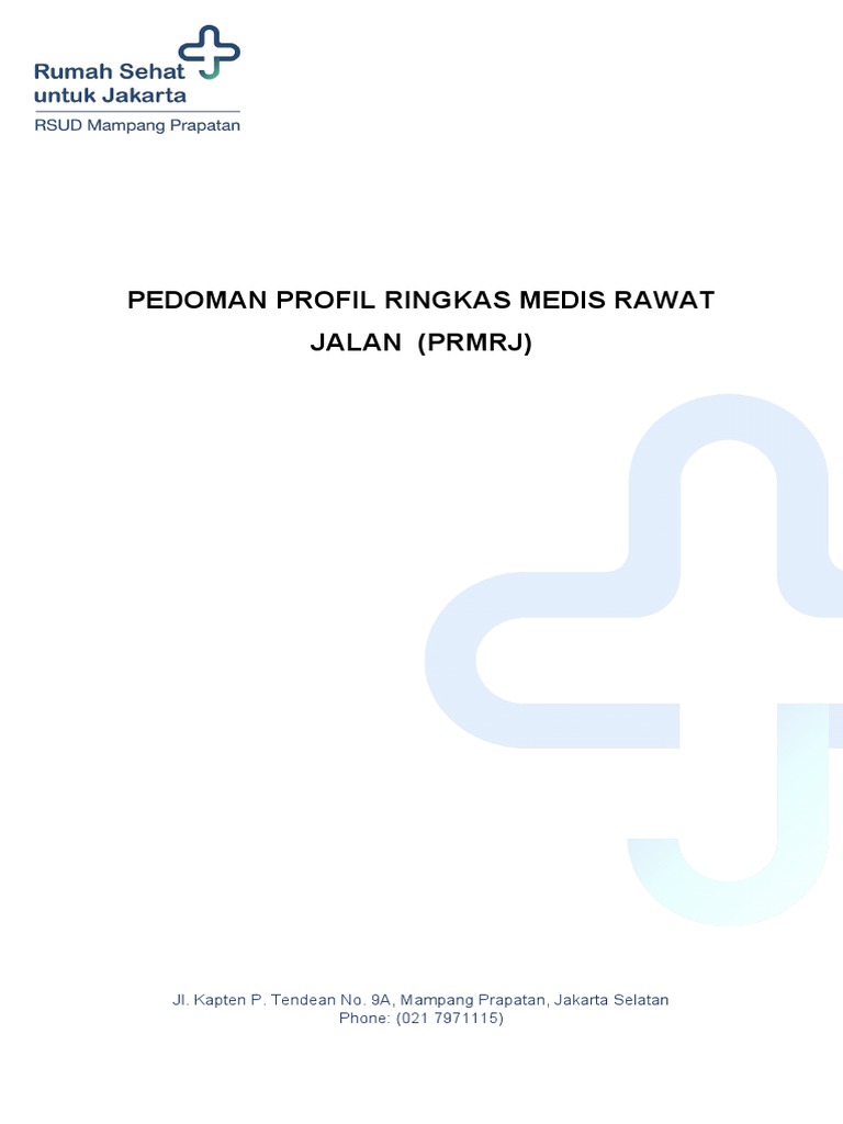 Panduan Profil Ringkas Medis Rawat Jalan (PRMRJ) | PDF