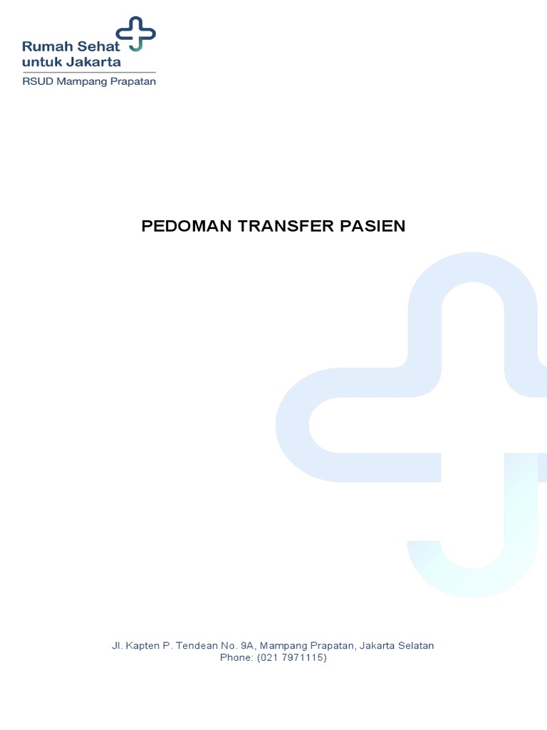 Panduan Transfer Pasien RSUD Mampang | PDF