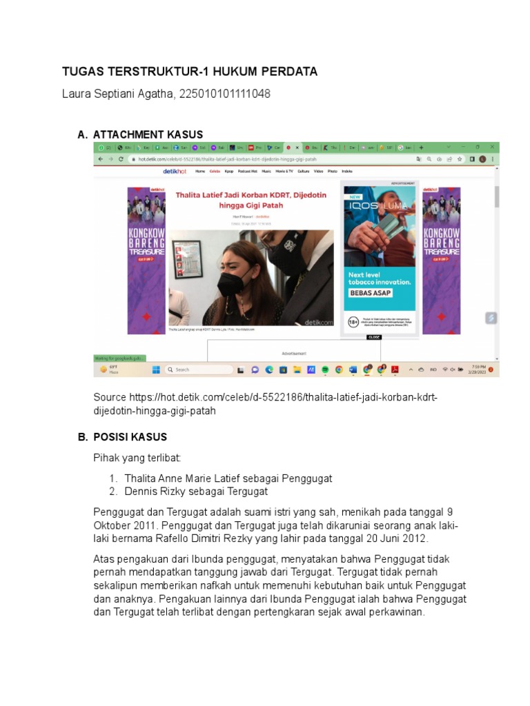 Hukum Perdata Analisis Kasus Perkawinan | PDF