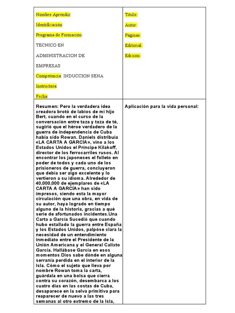 Carta A Garcia | PDF | Historia