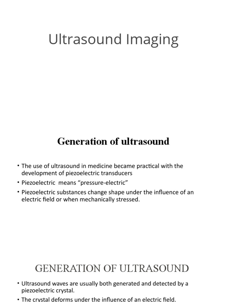 Understanding Ultrasound Imaging: A Comprehensive Review of Ultrasound ...