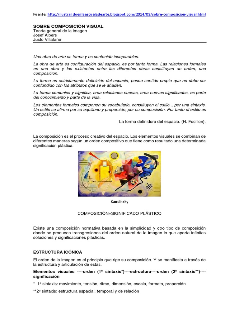 Sobre Composición Visual | PDF | Percepción | Composición (artes visuales)