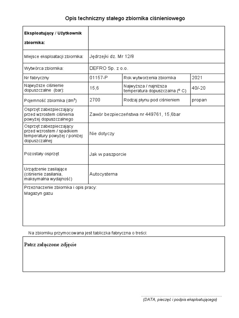 Opis Tech Zbiornik Maly 7 | PDF