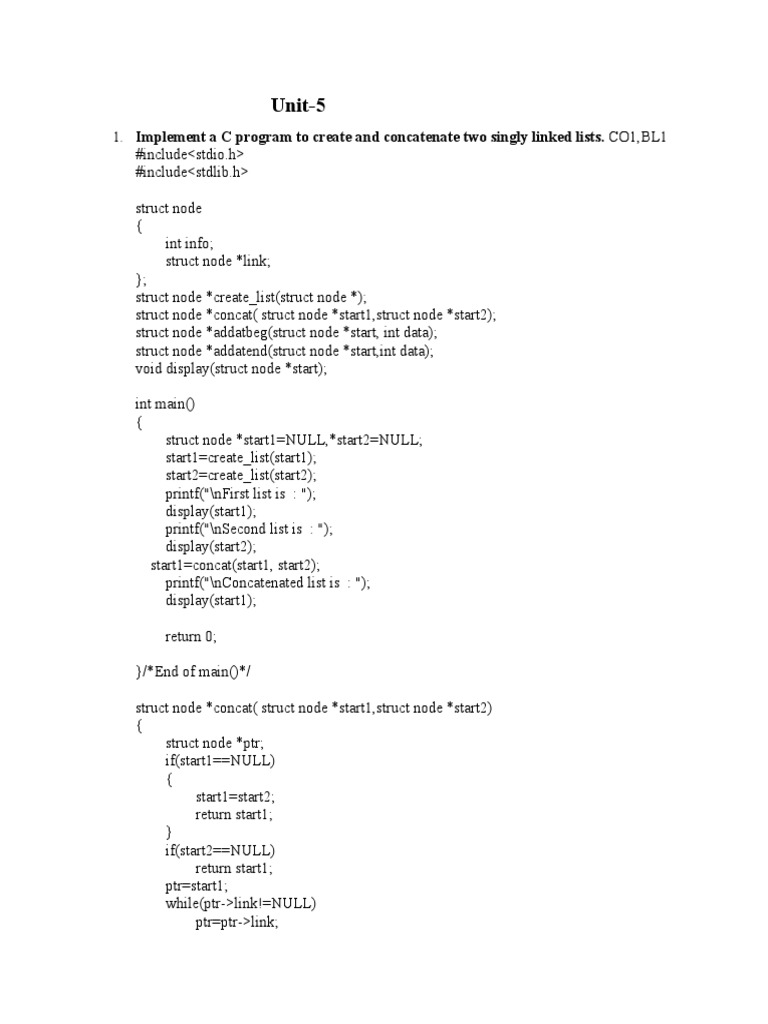 Unit 5 Que & Ans | PDF | Queue (Abstract Data Type) | Algorithms And ...