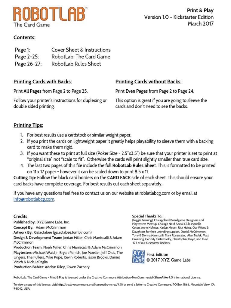 RobotLabTCG PNP Final | PDF