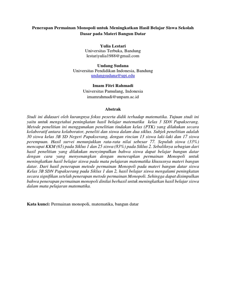 Yulia Lestari 857477518 Karya Ilmiah Tugas 4 Revisi | PDF | Karier & Perkembangan