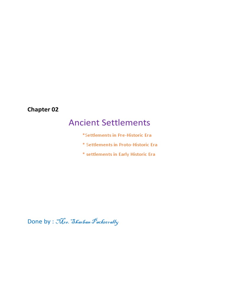02 Ancient Settlements | PDF | Archaeology