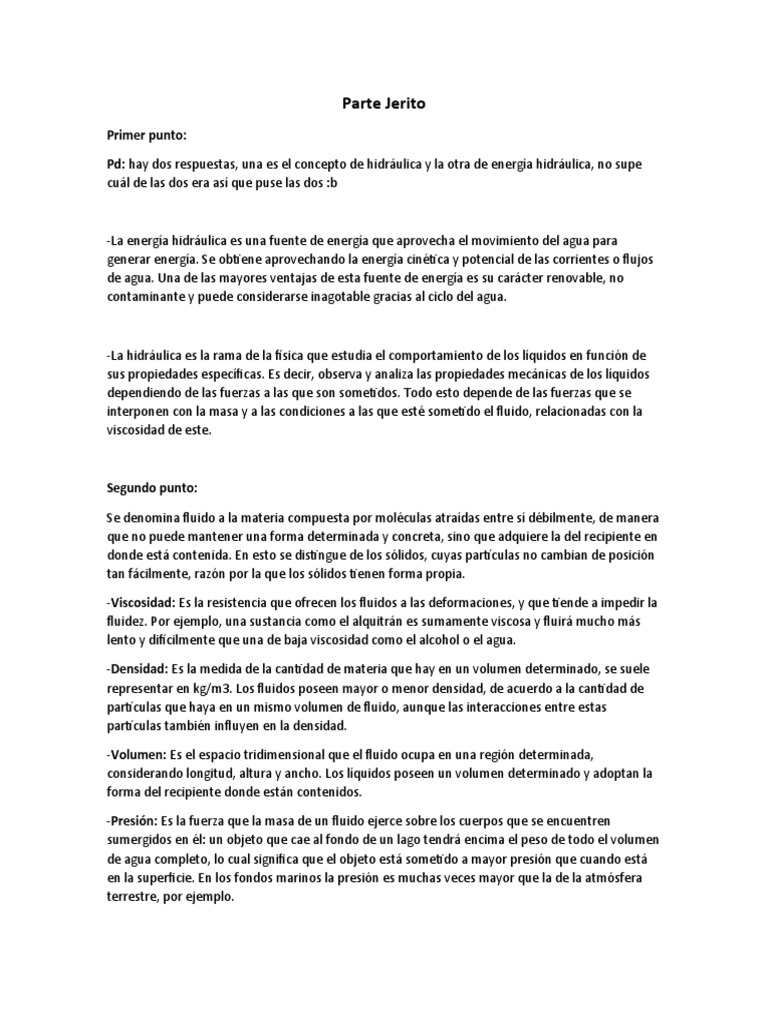 Parte Jerito | PDF | Viscosidad | Líquidos