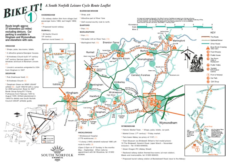 South Norfolk Leisure Cycle Route Guide | PDF | Travel