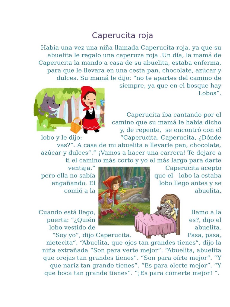 Caperucita Roja | PDF