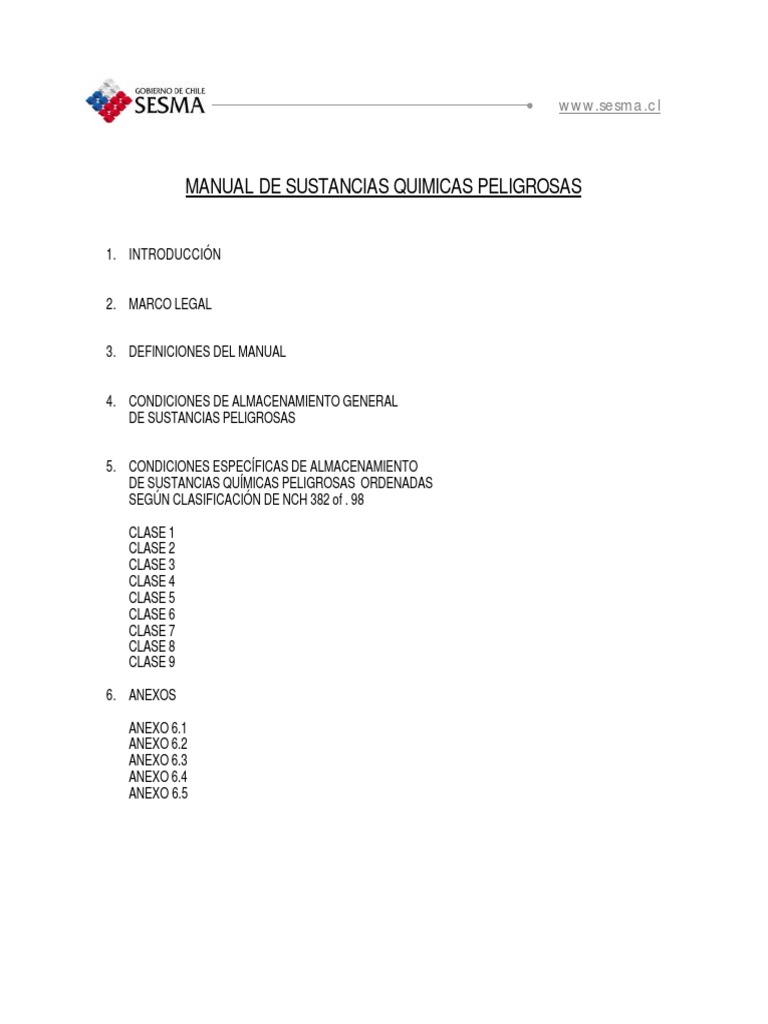 Manual de Sustancias Qumicas Peligrosas | PDF | Sistema de rociadores contra incendios ...