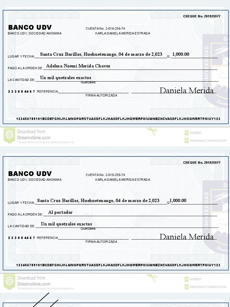 Clases de Cheques en Guatemala | PDF | Cheque