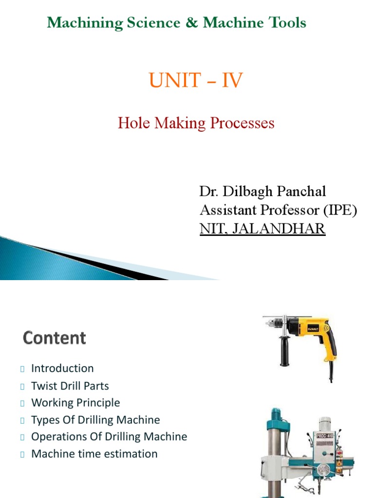 UNIT 4 Drill | PDF | Drill | Drilling
