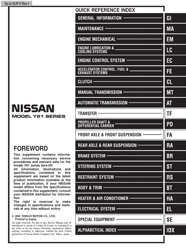 Nissan FWD | PDF | Pickup Truck | Wheeled Vehicles