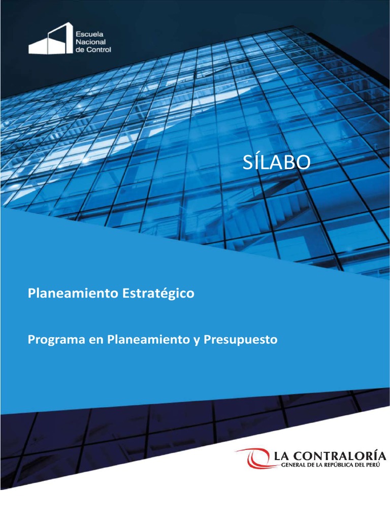 01 Silabo Planeamiento Estratégico | PDF | Negocios