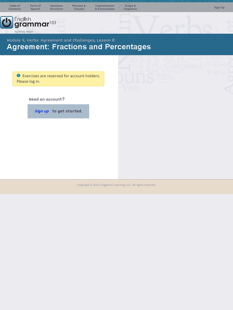 English Grammar 101 - Verbs: Agreement and Challenges, Lesson 8 ...