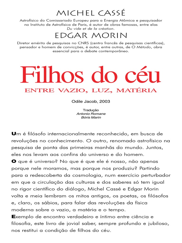 Filhos do Céu e o Vazio Cósmico | PDF | Universo | Matéria