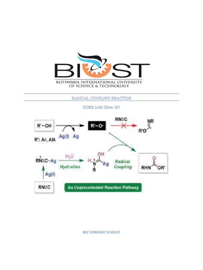Radical Coupling Reaction | PDF | Chemical Reactions | Carbon