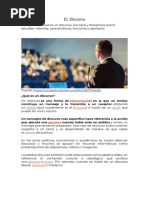 Discurso Informativo | PDF | Hablar en público | Comunicación