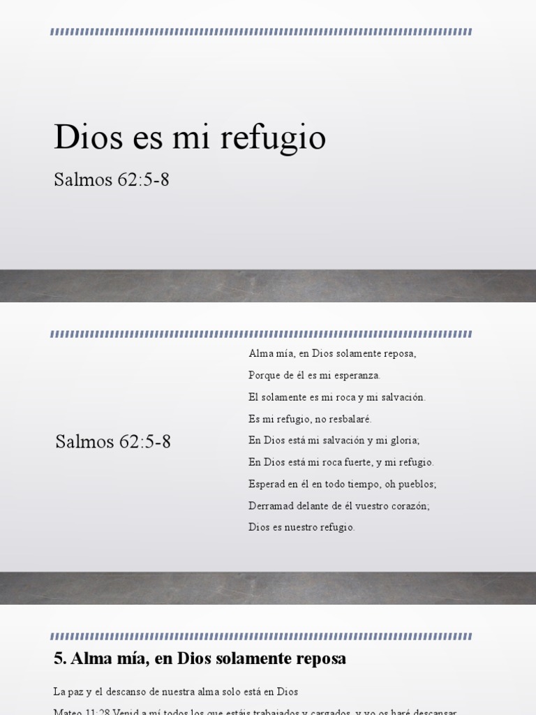 Dios Es Mi Refugio | PDF