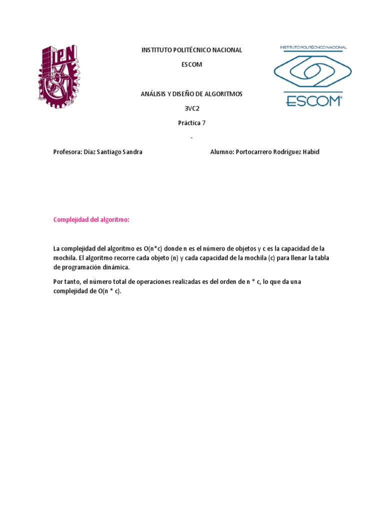 Prac7 Algoritmos | PDF