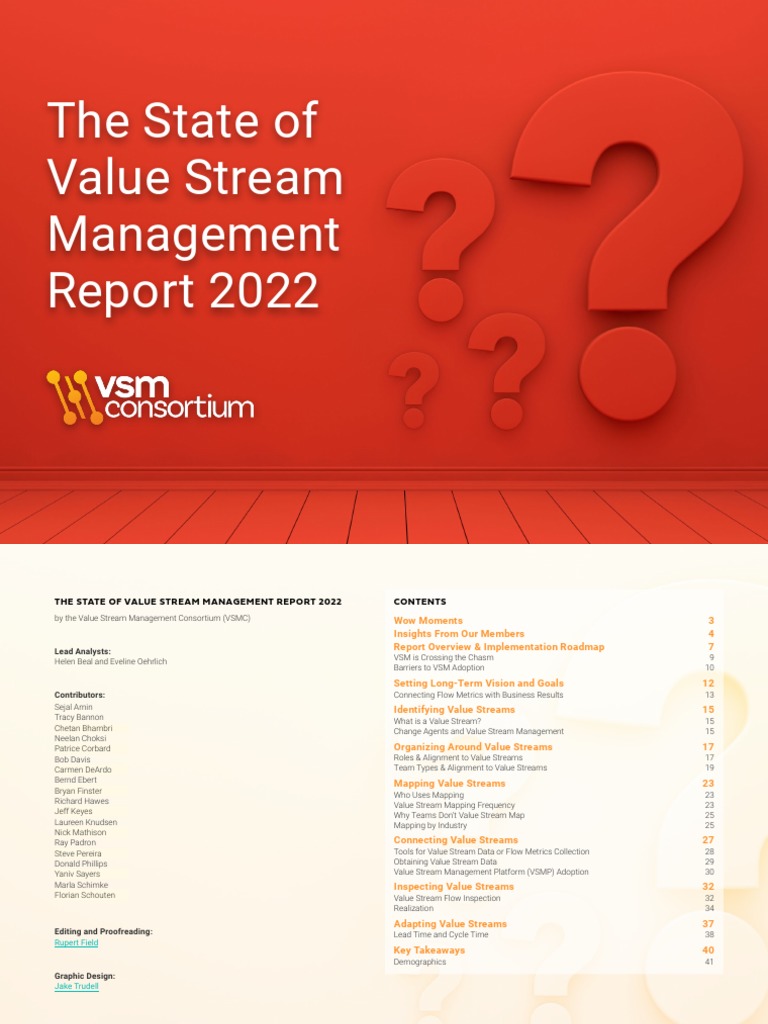 State of Value Stream Management Report 2022 by VSM Consortium-V1.0 ...