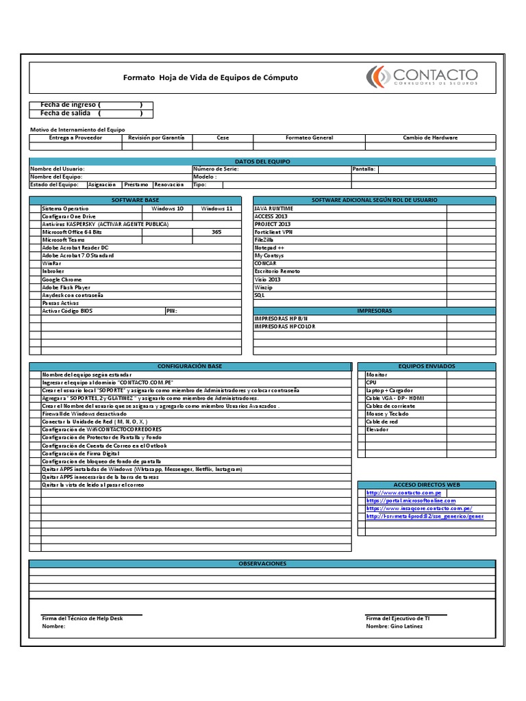 Formato Hoja de Vida Equipos de Computo | PDF | Microsoft Windows ... Formato Hoja de Vida Equipos de Computo | PDF | Microsoft Windows ...