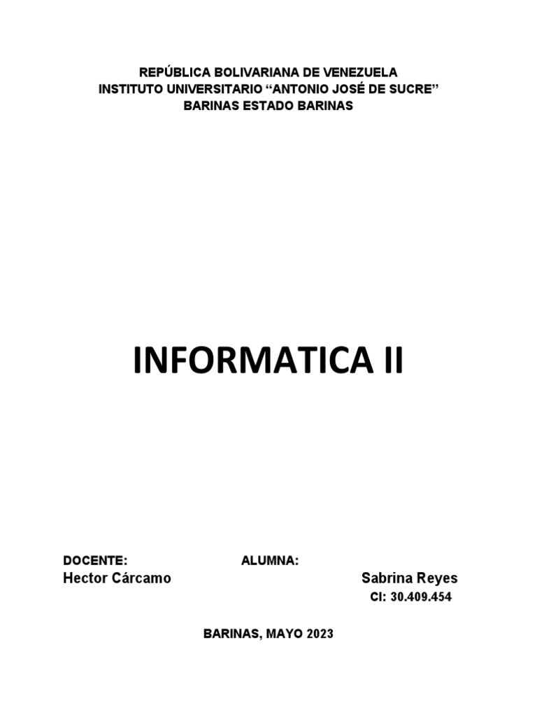 Presentacion Informatica | PDF | Informática | Circuito integrado