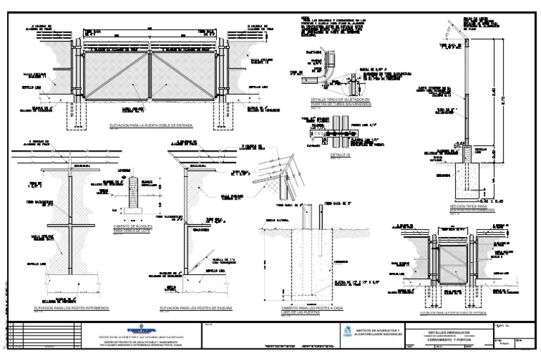 Modelo de Plano 001 - Detalle de Cerco Perimetrico | PDF