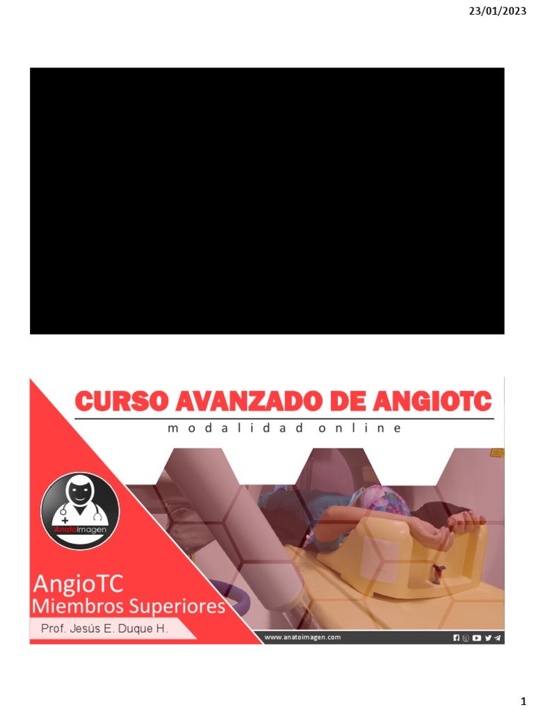 AngioTc Extremidad Superior | PDF | Medicina CLINICA | Especialidades ...