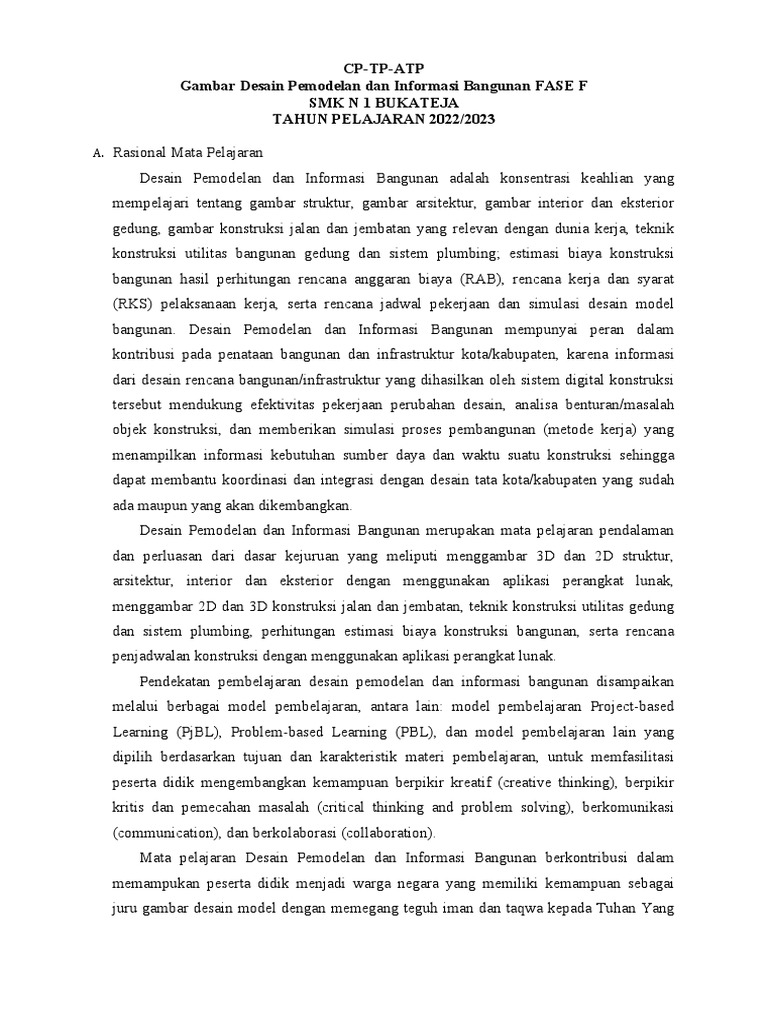 Form 1 CP TP 2022 2023 - DPIB Fase F | PDF