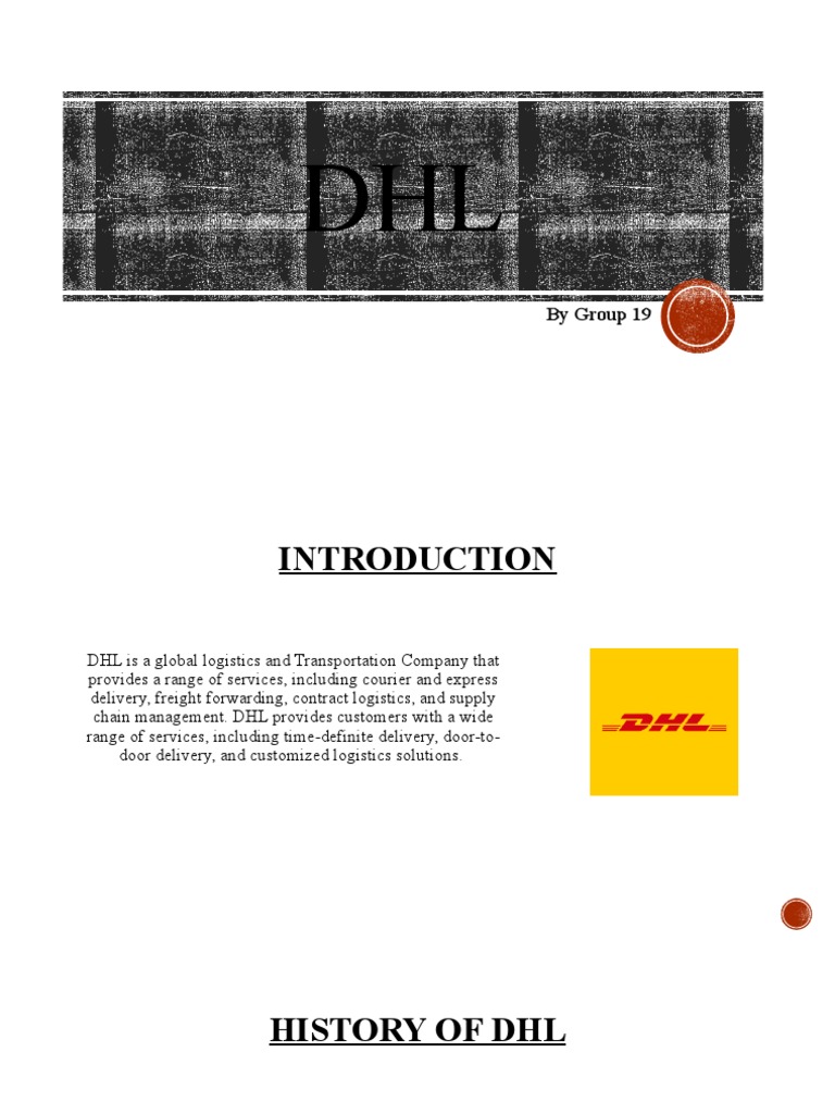 DHL Final PPT-2 | PDF | Courier | Cargo