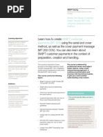 SWIFT MT103 Message Format Cheatsheet Faisal Khan LLC | PDF | Computing ...