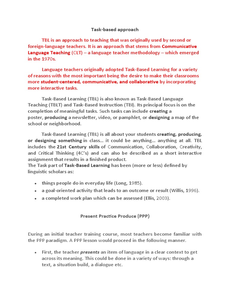 Task-Based Learning | PDF | Communication | Neuroscience