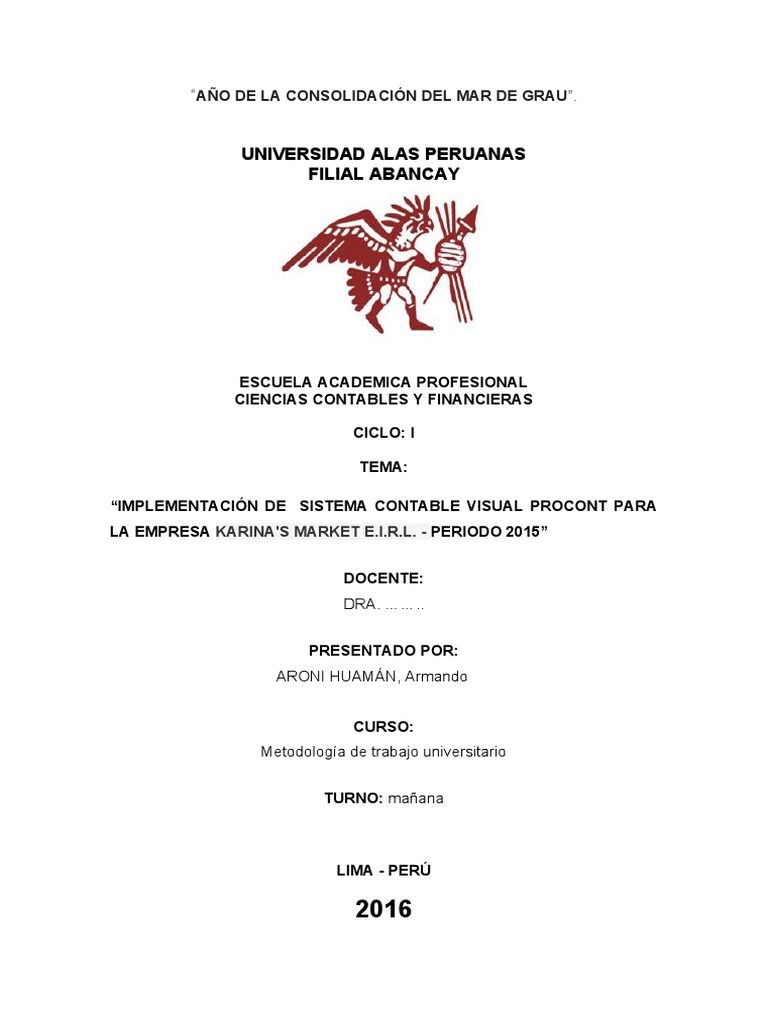 Monografia Aup | PDF | Contabilidad | Análisis FODA