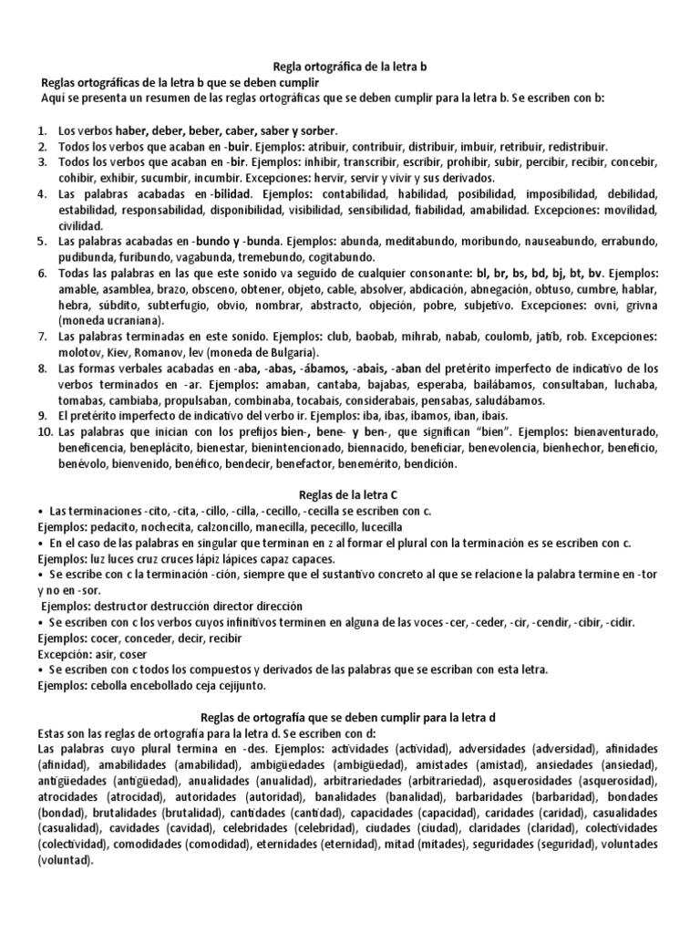 20 Reglas Ortograficas | PDF | Fonética | Lingüística