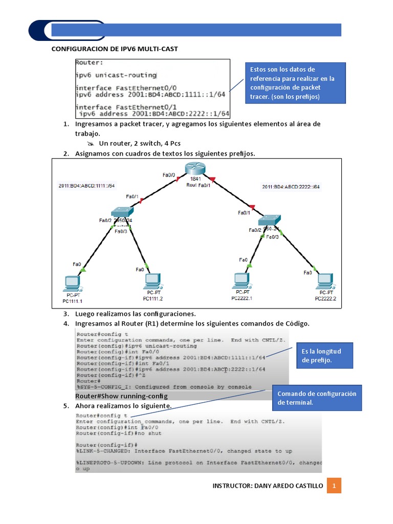 IPV6 | PDF | Enrutador (Computación) | Yo Pv6