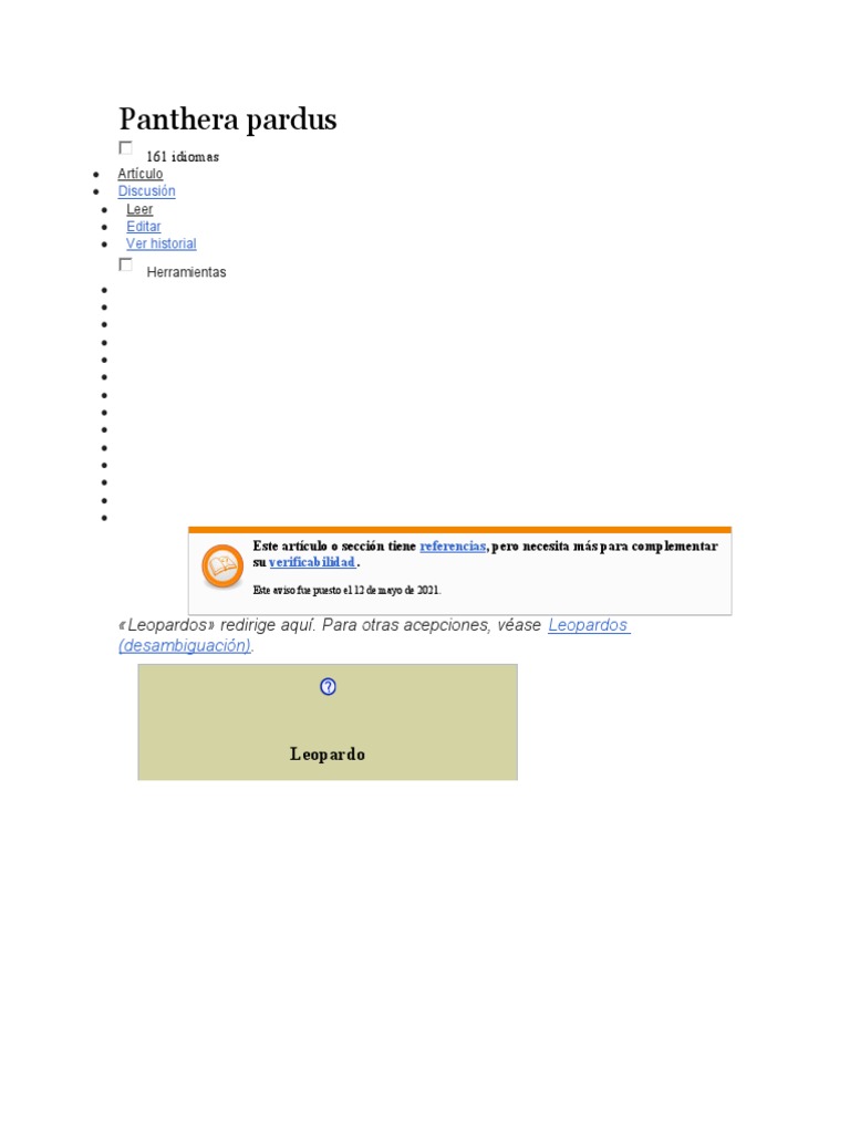 Características del leopardo para niños | PDF | Leopardo | Panthera