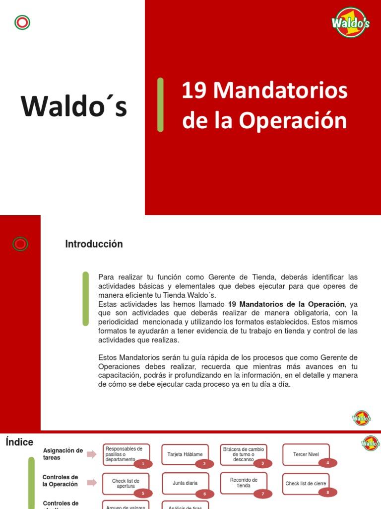 Mandatorios de La Operación | PDF | Procesos de negocio | Negocios ...