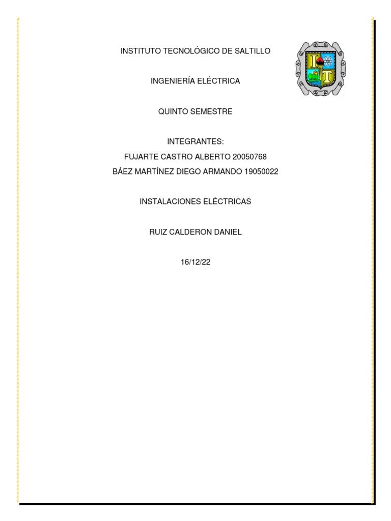 Memoria técnica de cálculo de una instalación eléctrica industrial con tres motores | PDF ...