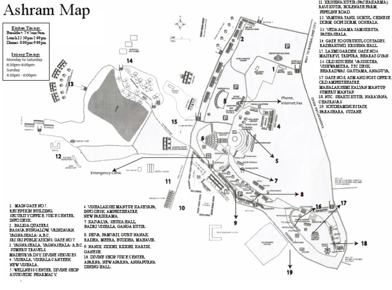 Ashram Map | PDF | Indian Religions | Hindu Deities
