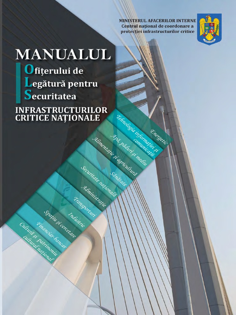 Manualul Ofiterului de Legatura Pentru Securitatea Infrastructurilor Critice Nationale | PDF