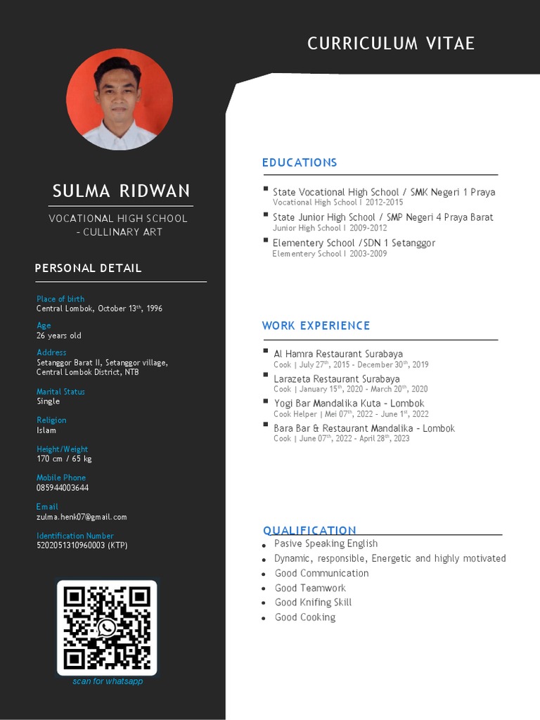 CV Sulma Finallllll | PDF