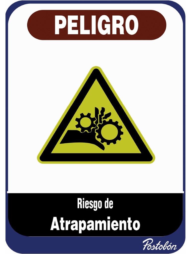 Señalización Riesgo Mecanico Atrapamiento | PDF