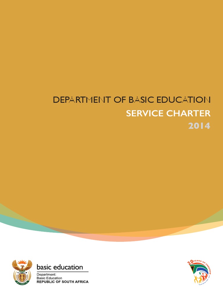 DBE Service Charter Overview 2014 | PDF | Teachers | Creativity