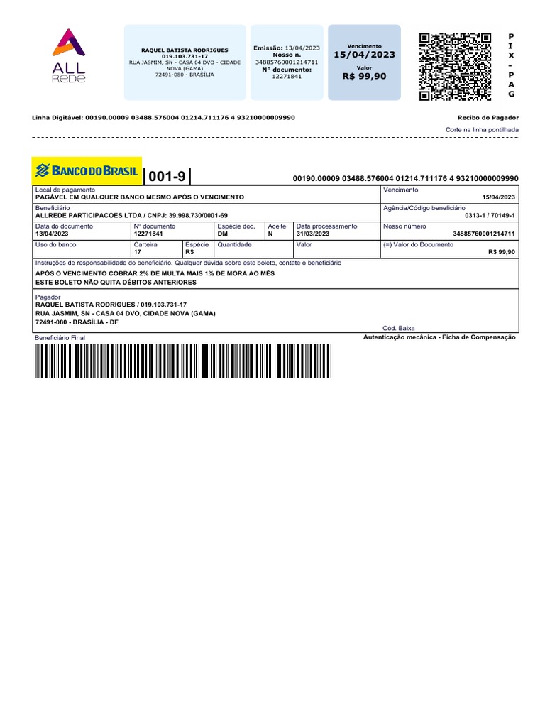 Boletos | PDF | Bancos | Tecnologia bancária